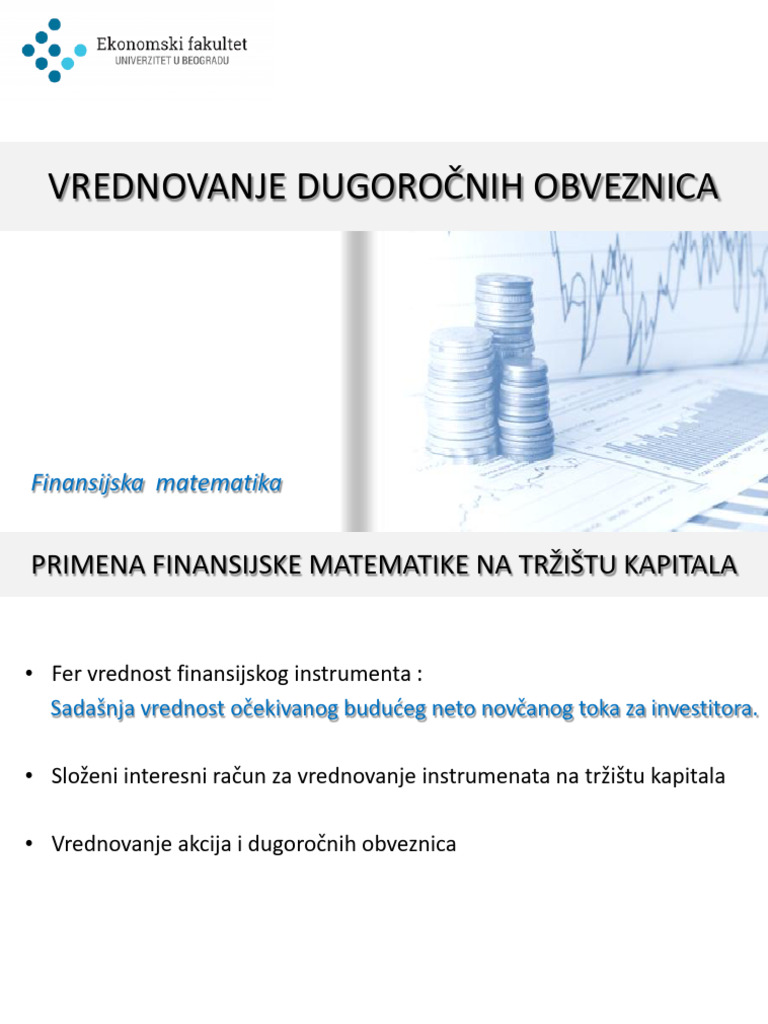 Vrednovanje Dugoročnih Obveznica - Prezentacija | PDF