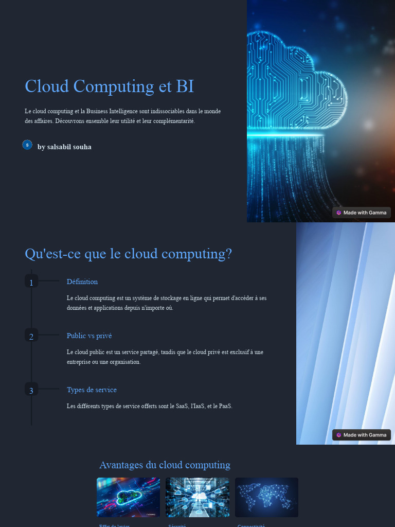 Cloud Computing Et BI | PDF | Cloud computing | Informatique