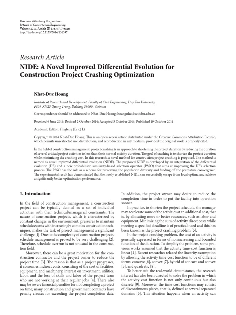 A Novel Improved Differential Evolution For | PDF | Mathematical ... A Novel Improved Differential Evolution For | PDF | Mathematical ...