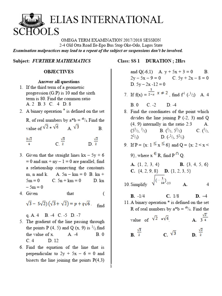 FMATHS | PDF | Mathematics | Geometry