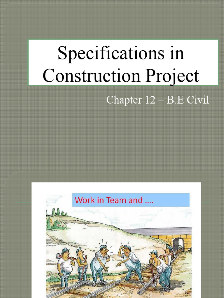 Construction Project Specification Guide | PDF | Specification ...