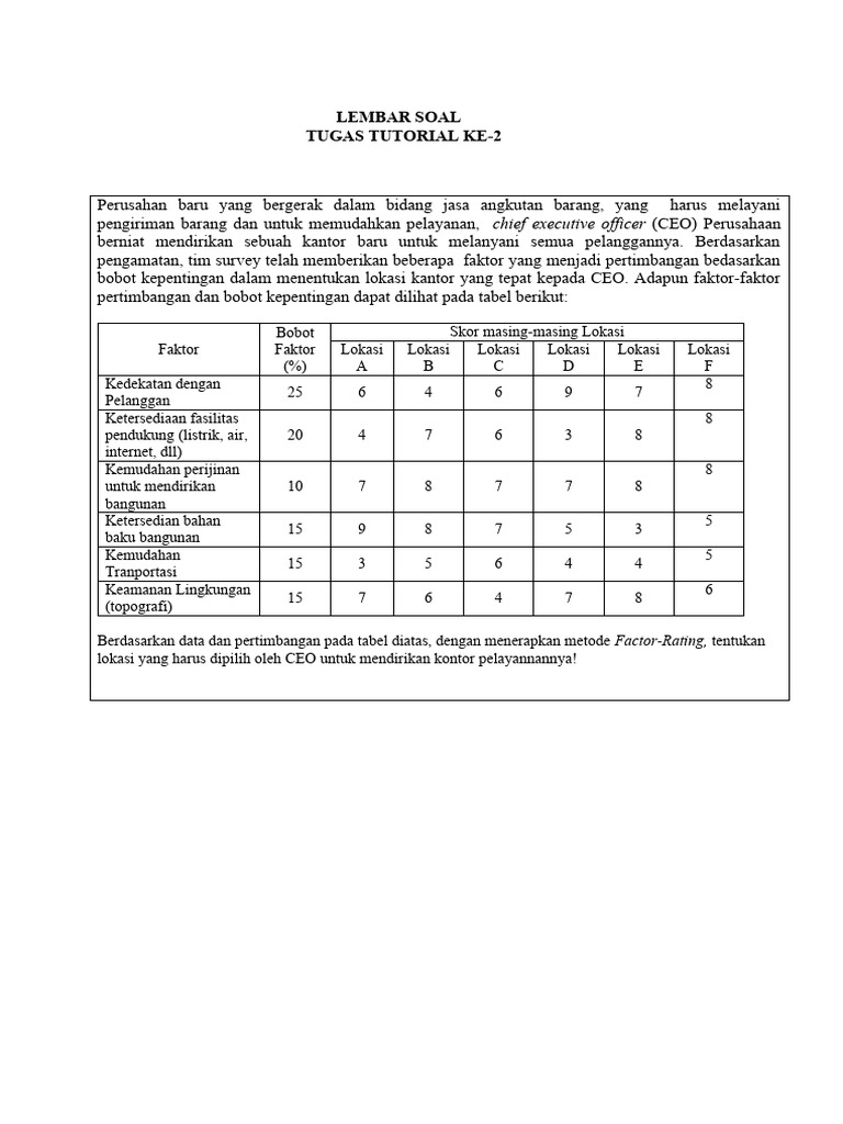 Soal Tugas 2 Tuton - EKMA4369 | PDF