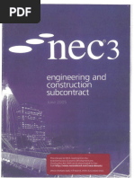 NEC3 - Term Service Contract | PDF