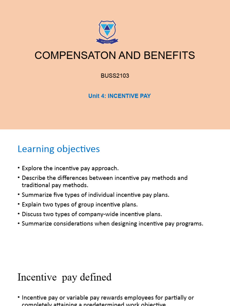 Incentive Pay | PDF