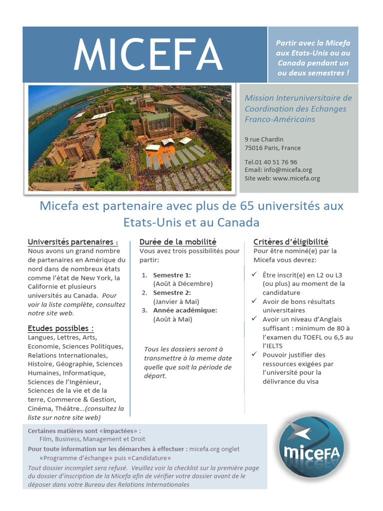 MICEFA 2022-2023 Flyer | PDF