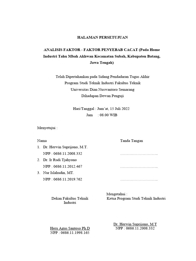 Persetujuan Ozy | PDF