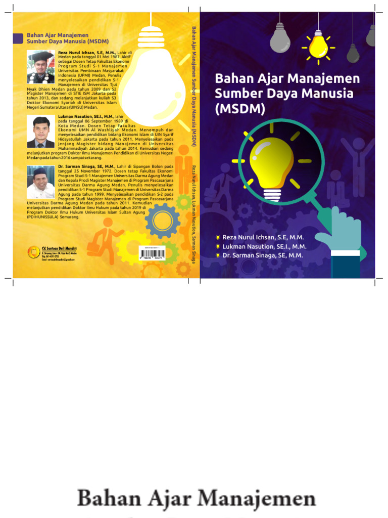 Buku Bahan Ajar MSDM | PDF