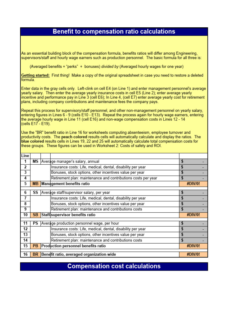 Safety Costs Calculator | PDF | Business | Computers