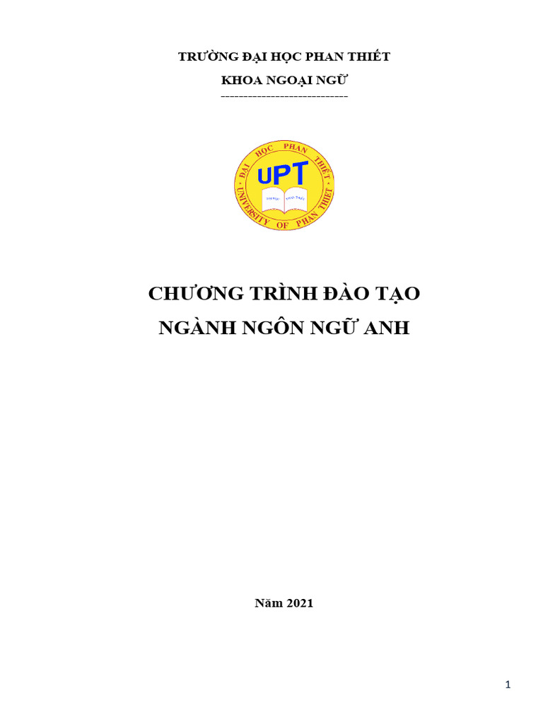 CTDT Ngon Ngu Anh Khoa 2021 | PDF