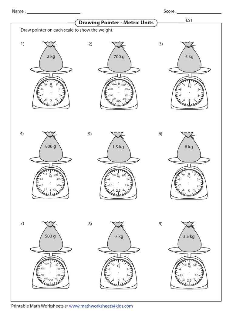 Drawing Pointers for Weight Scales | PDF