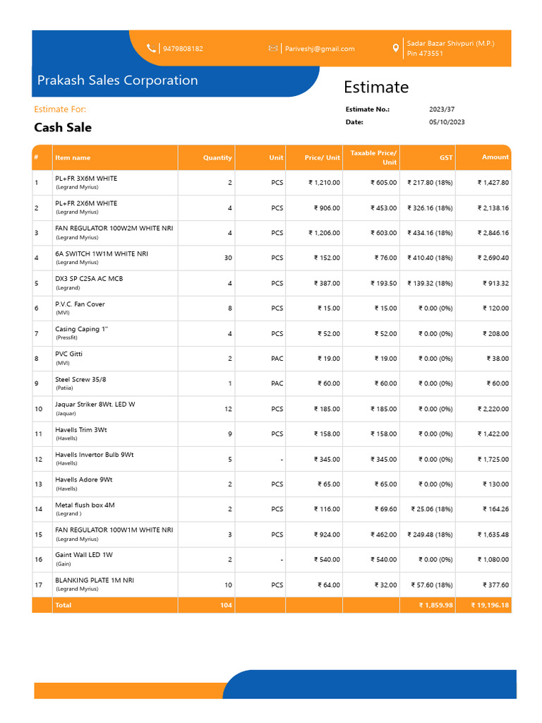 Estimate - 2023 37 - 05 - 10 - 23 | PDF | Financial Markets | Money