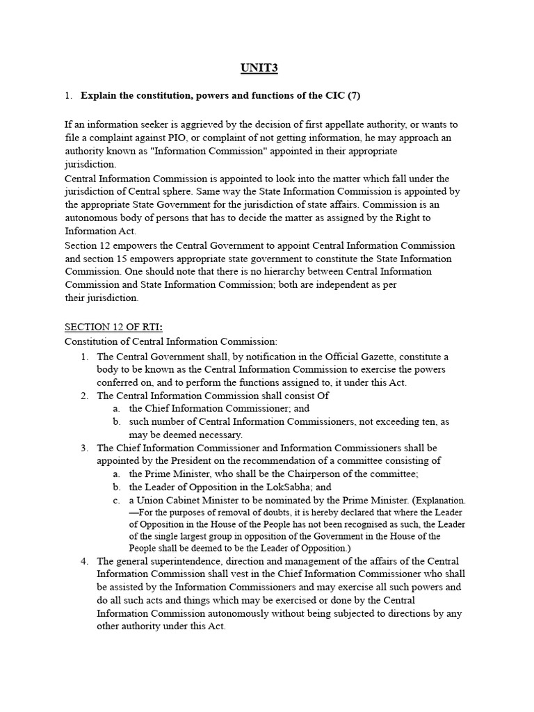 Unit 3 Rti | PDF | Appeal | Political Law