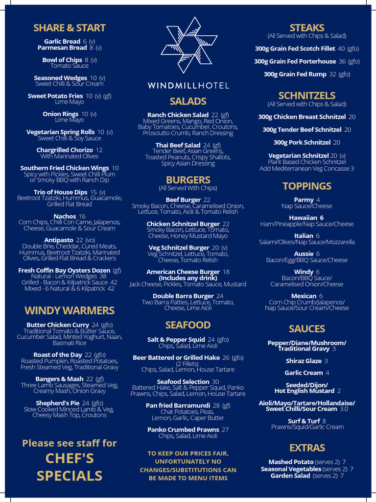 Windy Menu May2023 | PDF
