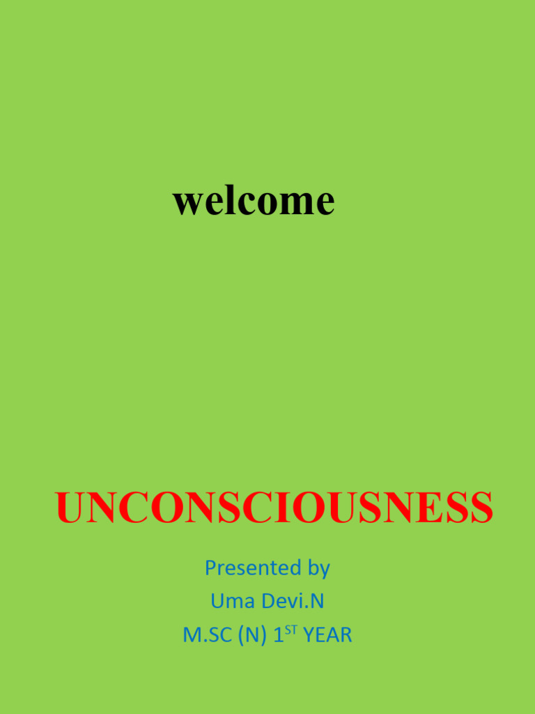 Pathophysiology of Unconsciousness | PDF | Brain | Human Brain