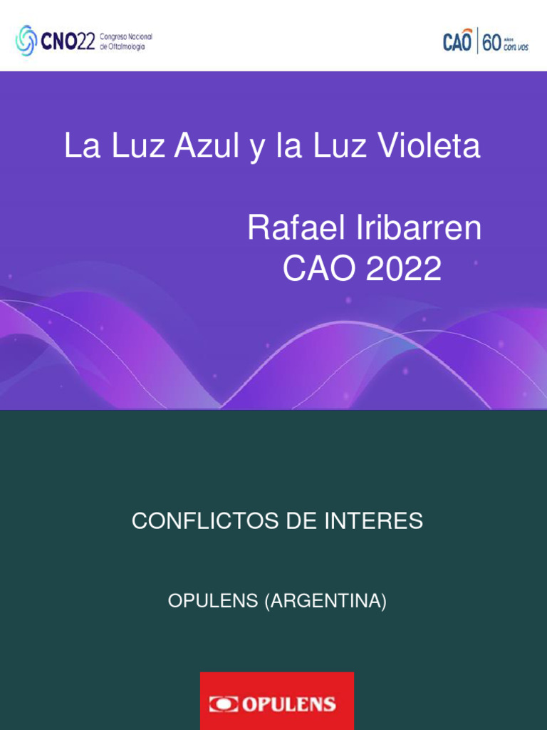 Luz Azul y Violeta | PDF