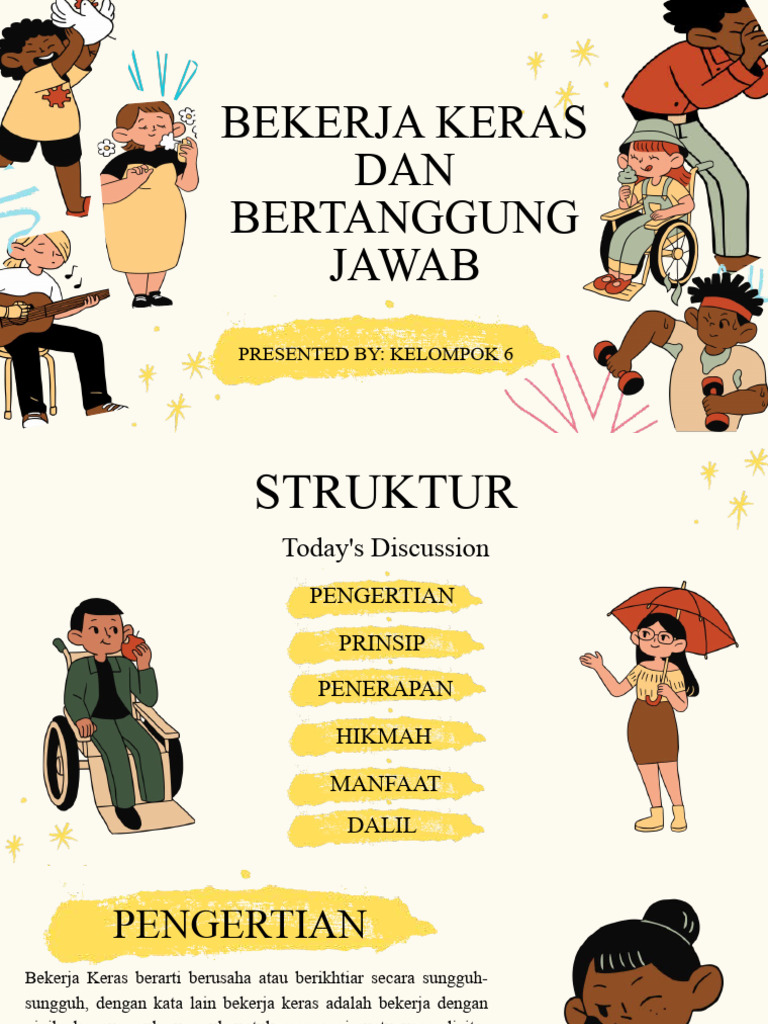 KELOMPOK 6. BEKERJA KERAS & Bertanggung Jawab | PDF