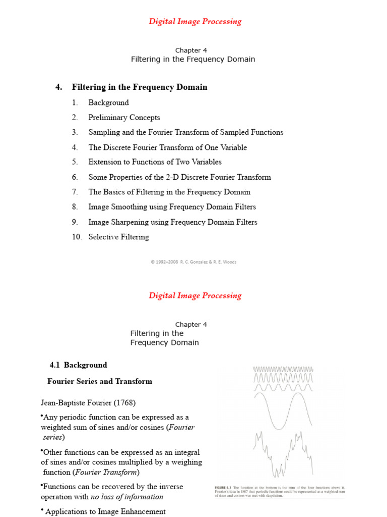 Digital Image Processing Filtering in The Frequency Domain | PDF