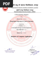 BCA Syllabus Final CSJM University | PDF | Databases | Computer Programming