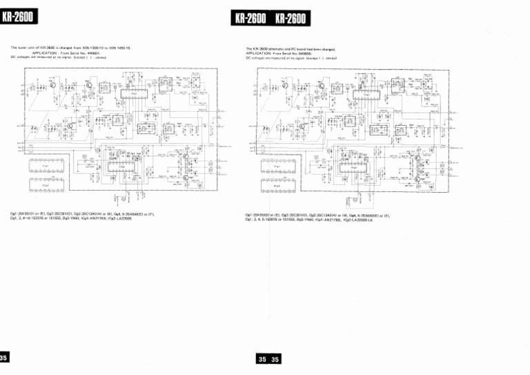 Kenwood KR 2600 2 Schematic | PDF