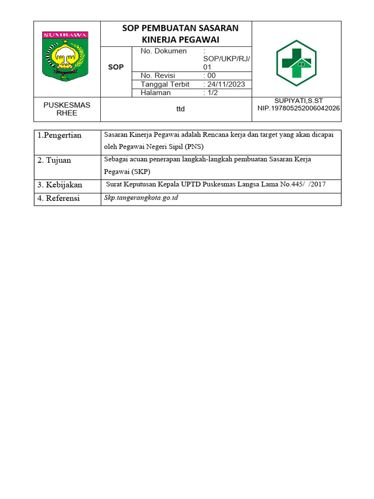 @sop Pembuatan SKP F | PDF