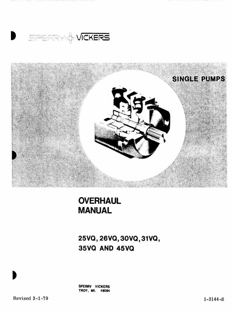 Vane Pump Service Manual | PDF