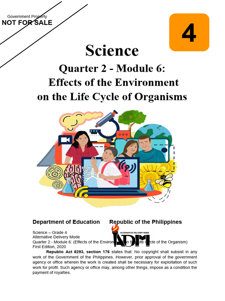 Science4 Q2 Mod6 Effects of Environment To Life of Organisms v3 | PDF | Water | Atmosphere Of Earth