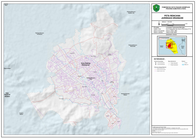 Rencana Jaringan Drainase A1 | PDF