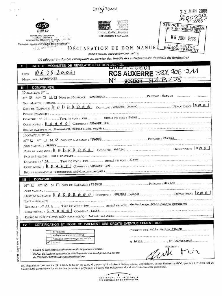 MOBIL WOOD - Actes Du 22-06-2006 | PDF