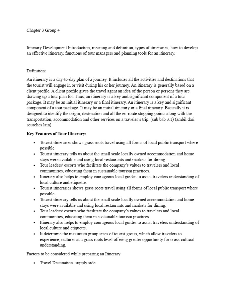 Chapter 3 Group 4 | PDF | Tourism | Guide Book
