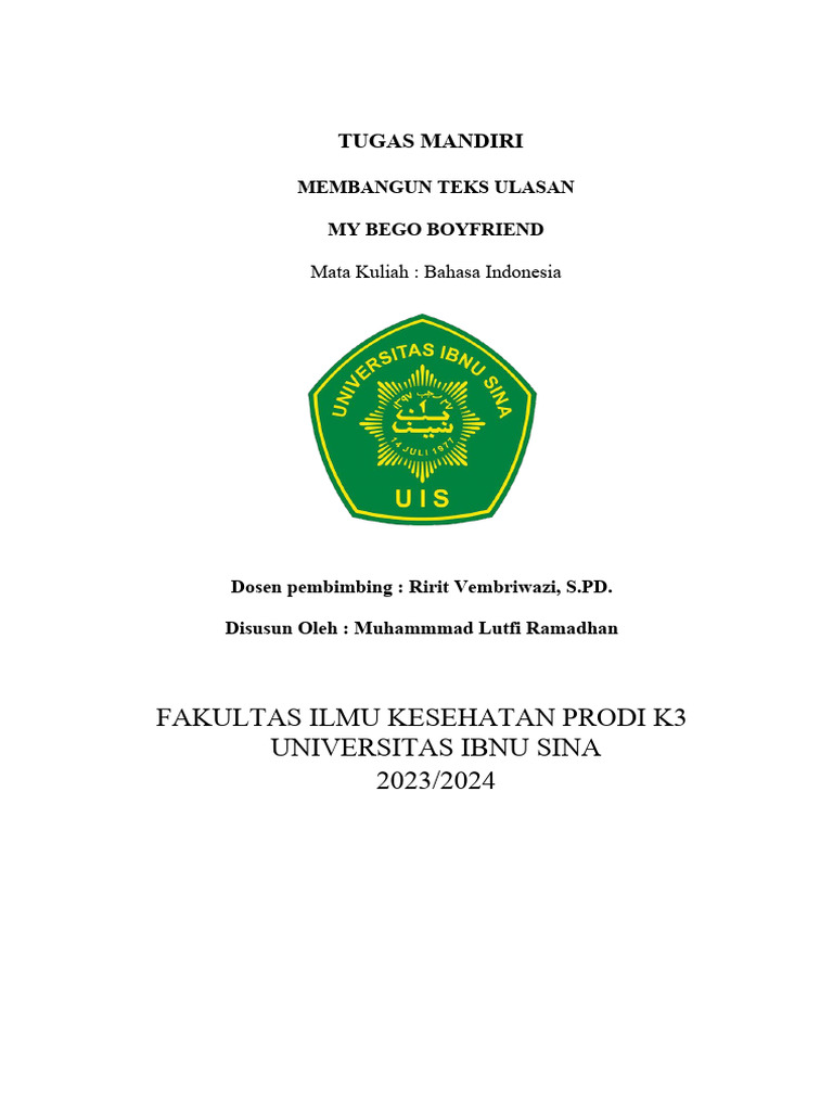 Teks Ulasan Bindo | PDF