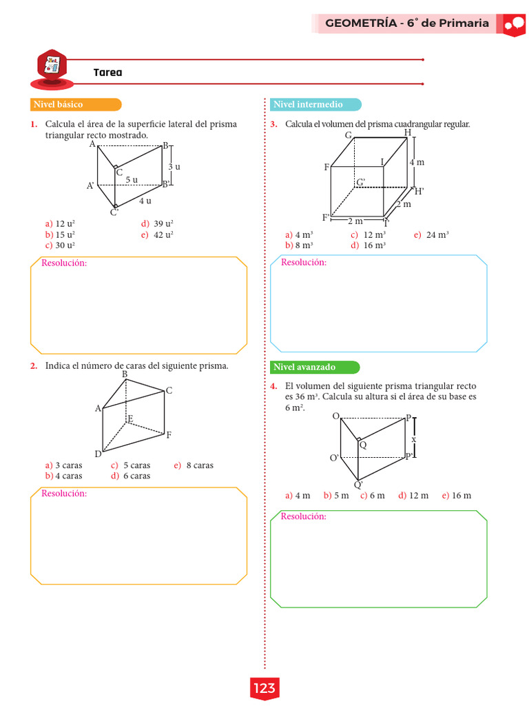 GEOMETRIA 5 primaria 5 | PDF