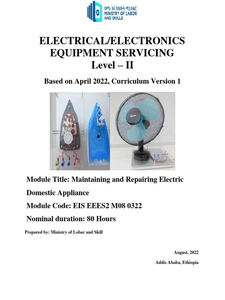M08 Domestic Appliance | PDF | Transformer | Personal Protective Equipment