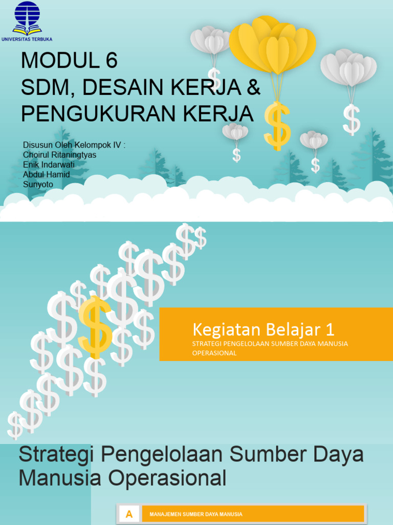 Modul 6 Kel. 4 SDM, Desain Kerja Dan Pengukuran Kerja | PDF