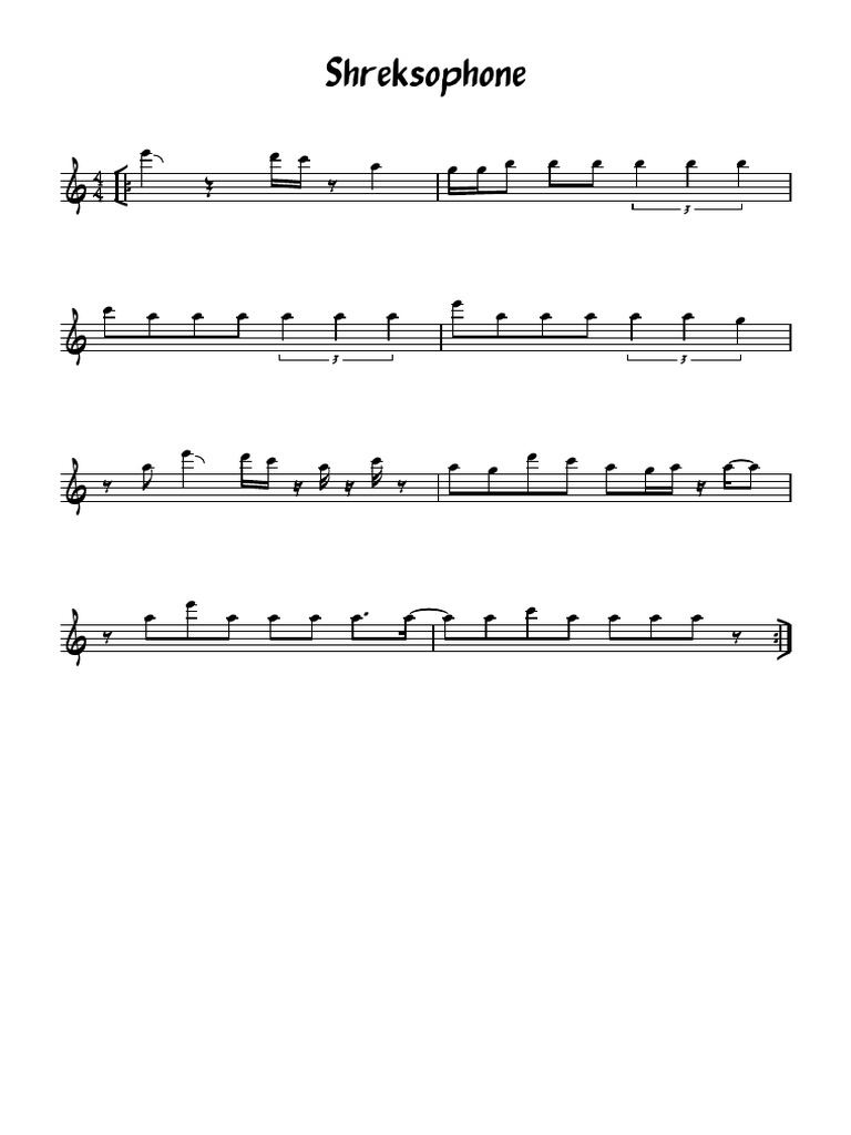Shreksophone | PDF