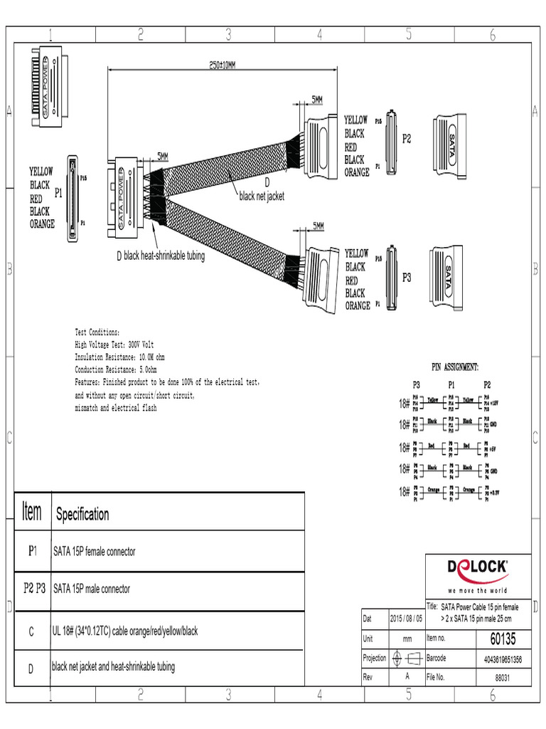 SATA Power Cable Specs | PDF