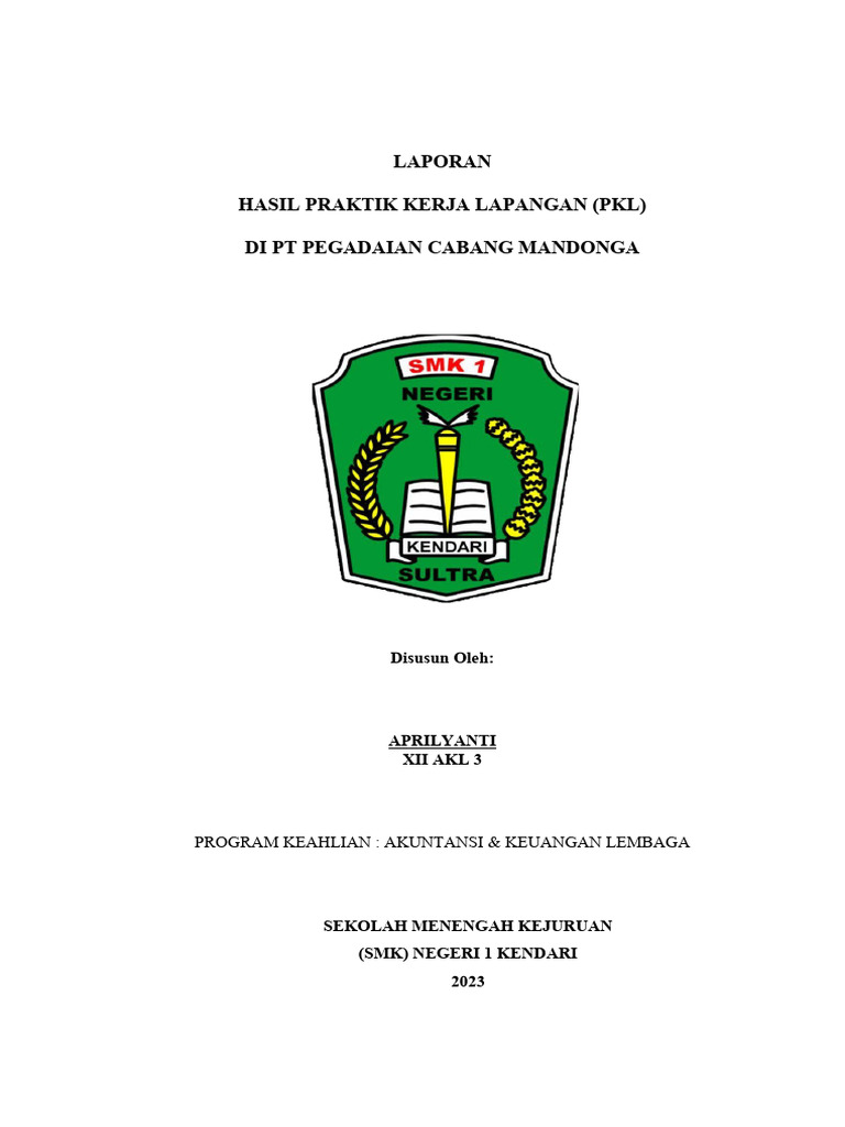 Laporan PKL di PT Pegadaian Mandonga | PDF