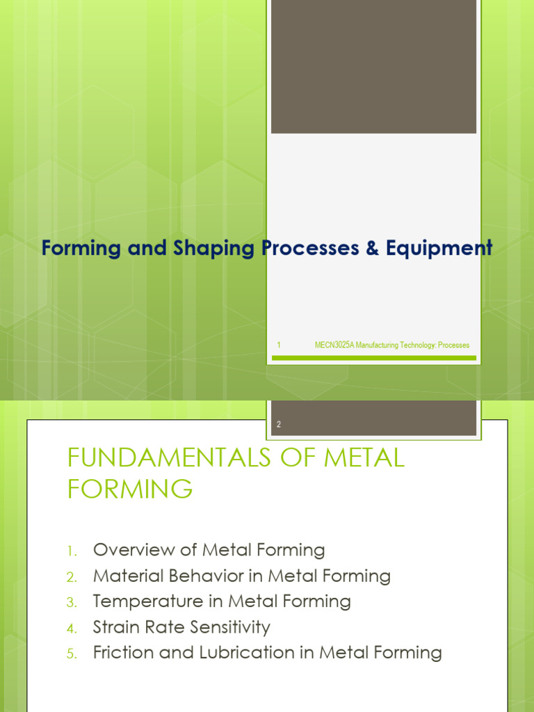 Metal Forming Note 1A | PDF