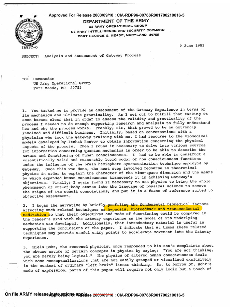 CIA Gateway Review | PDF