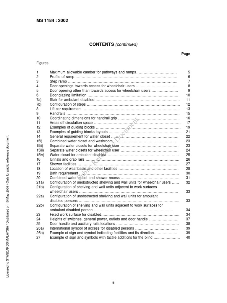 MS 1184 - 2002 - Code of Practice On Access For Disabled Person To ...