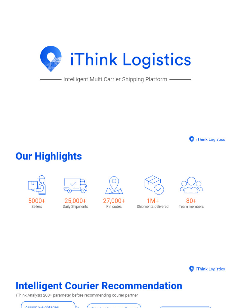 Ithink Logistics Profile | PDF