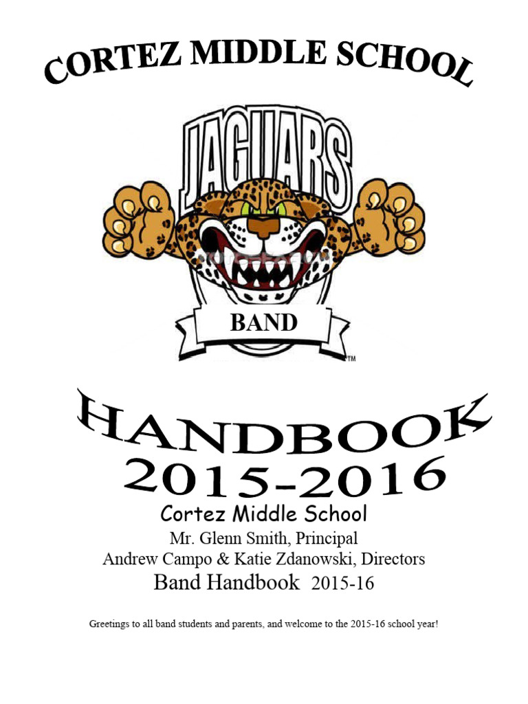 Cortez Middle School Band Handbook 2015-16 | PDF