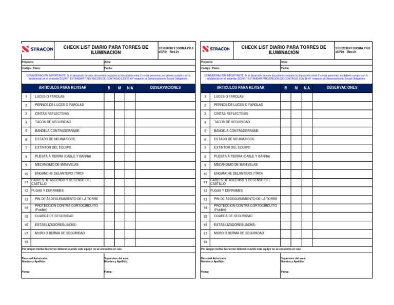 Checklist 2 Ti | PDF
