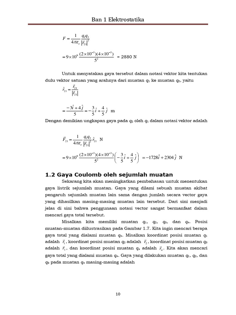 BAB 1-Elektrostatika Pt. 2 | PDF