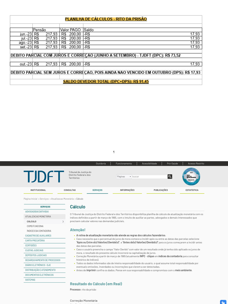 Planilhas - Rito Da Prisao | PDF