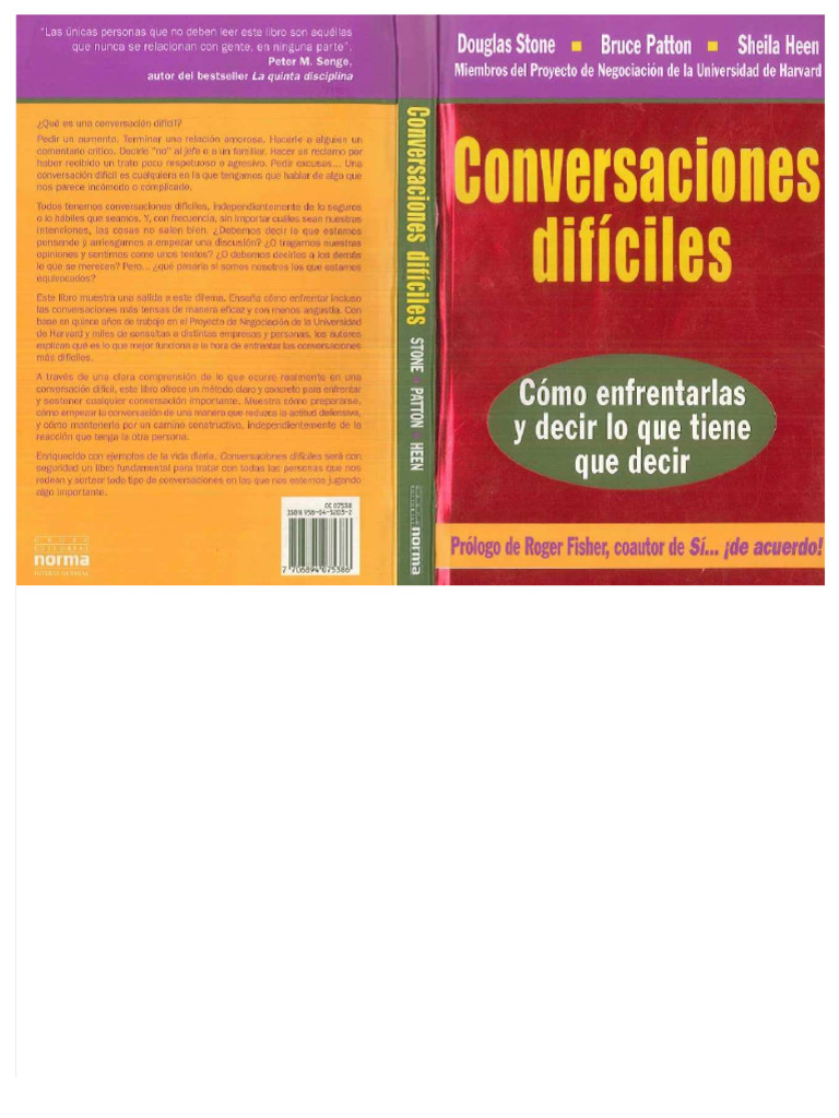 Conversaciones Dificiles | PDF