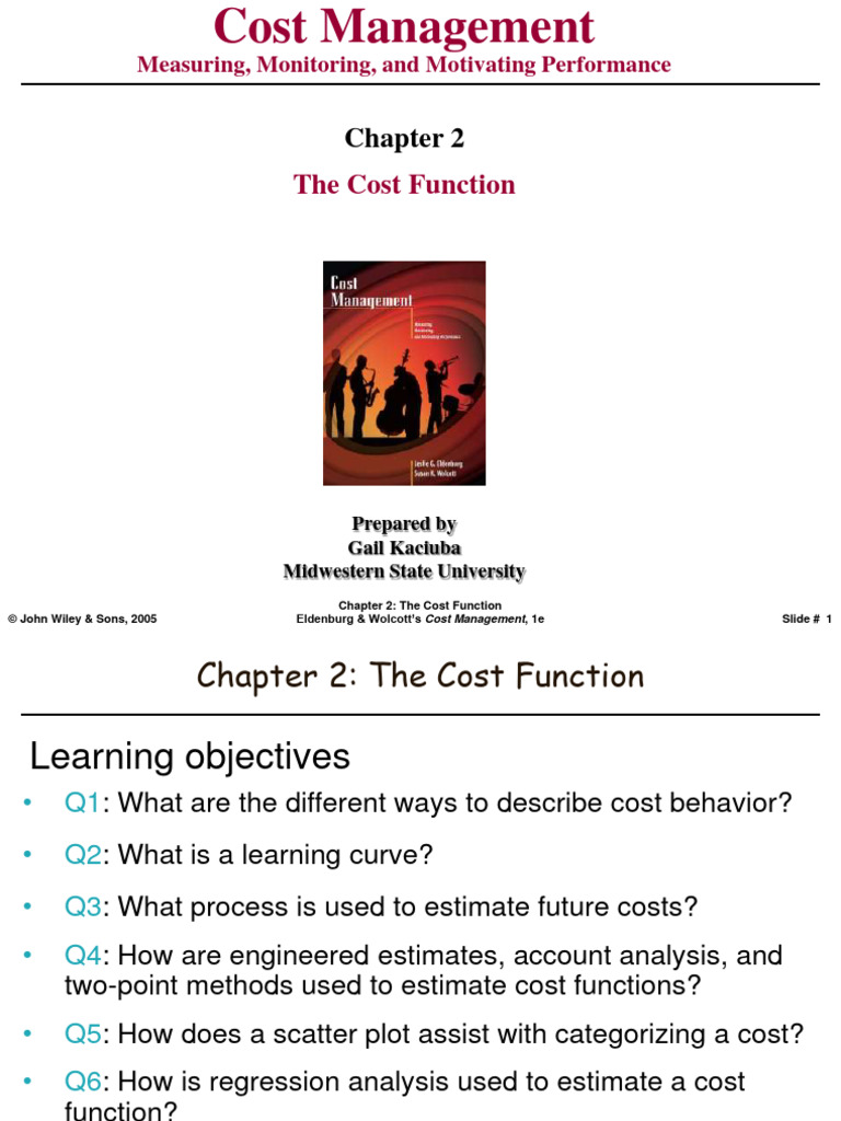 Ch02-The Cost Function | PDF