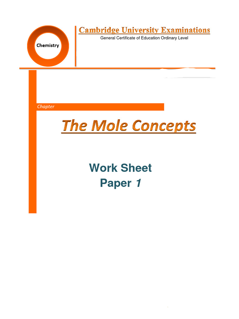 The Mole Concept | PDF