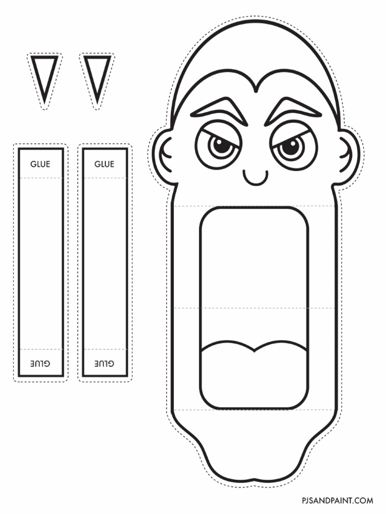 Vampire Hand Puppet Pjs and Paint | PDF