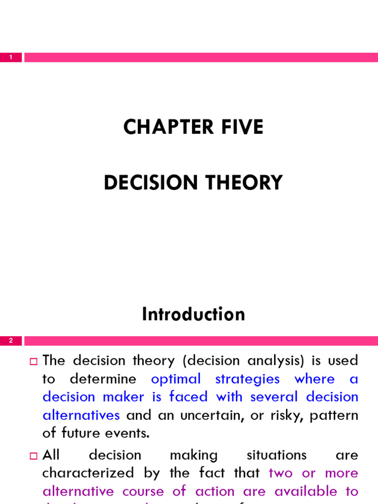 Unit 5 | Download Free PDF | Decision Theory | Scientific Theories