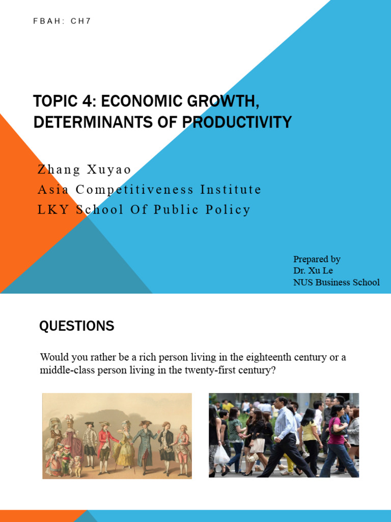 Economic Growth and Productivity Factors | PDF | Economic Growth ...